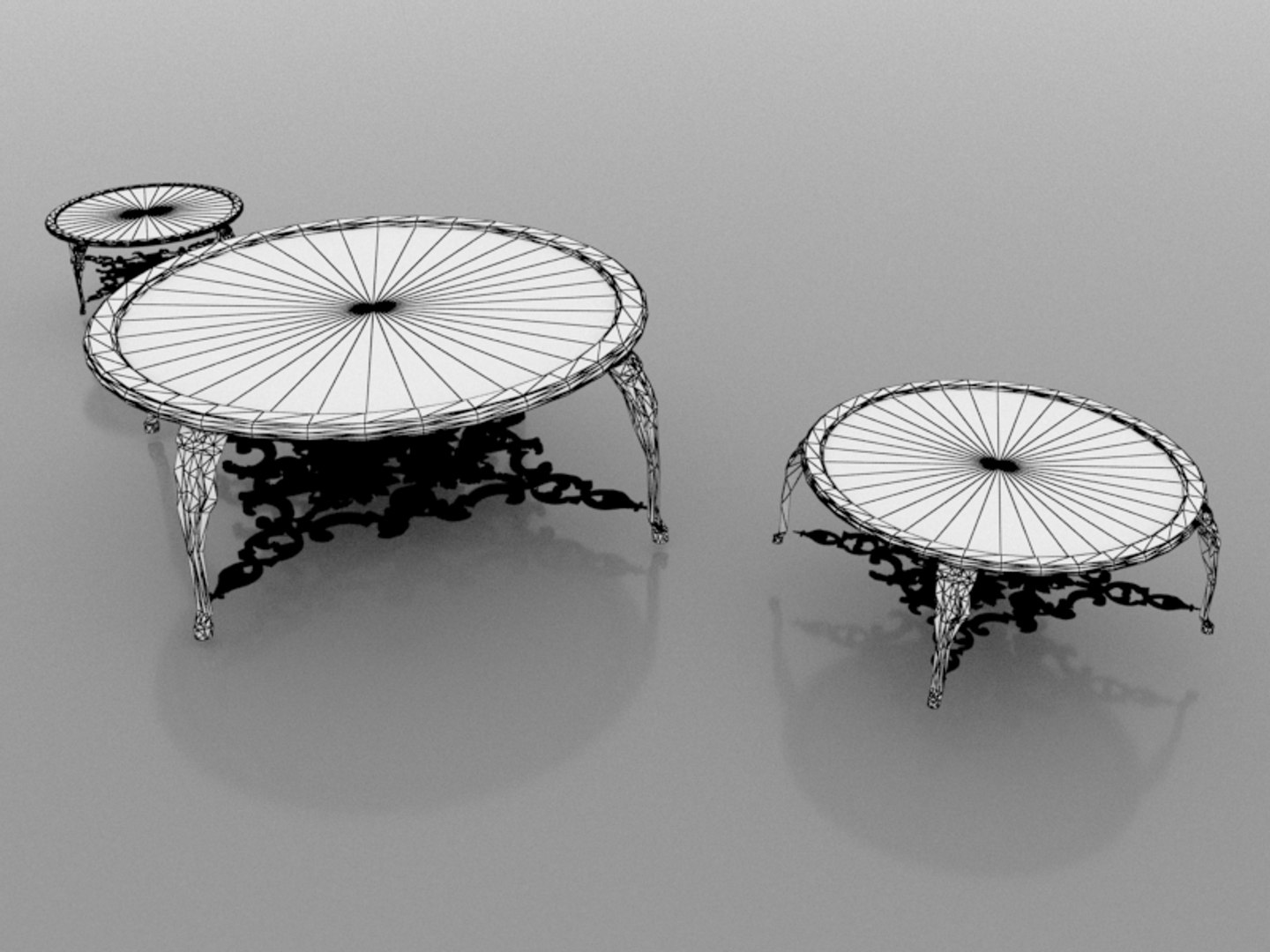 3D model coffee table set - TurboSquid 1573022