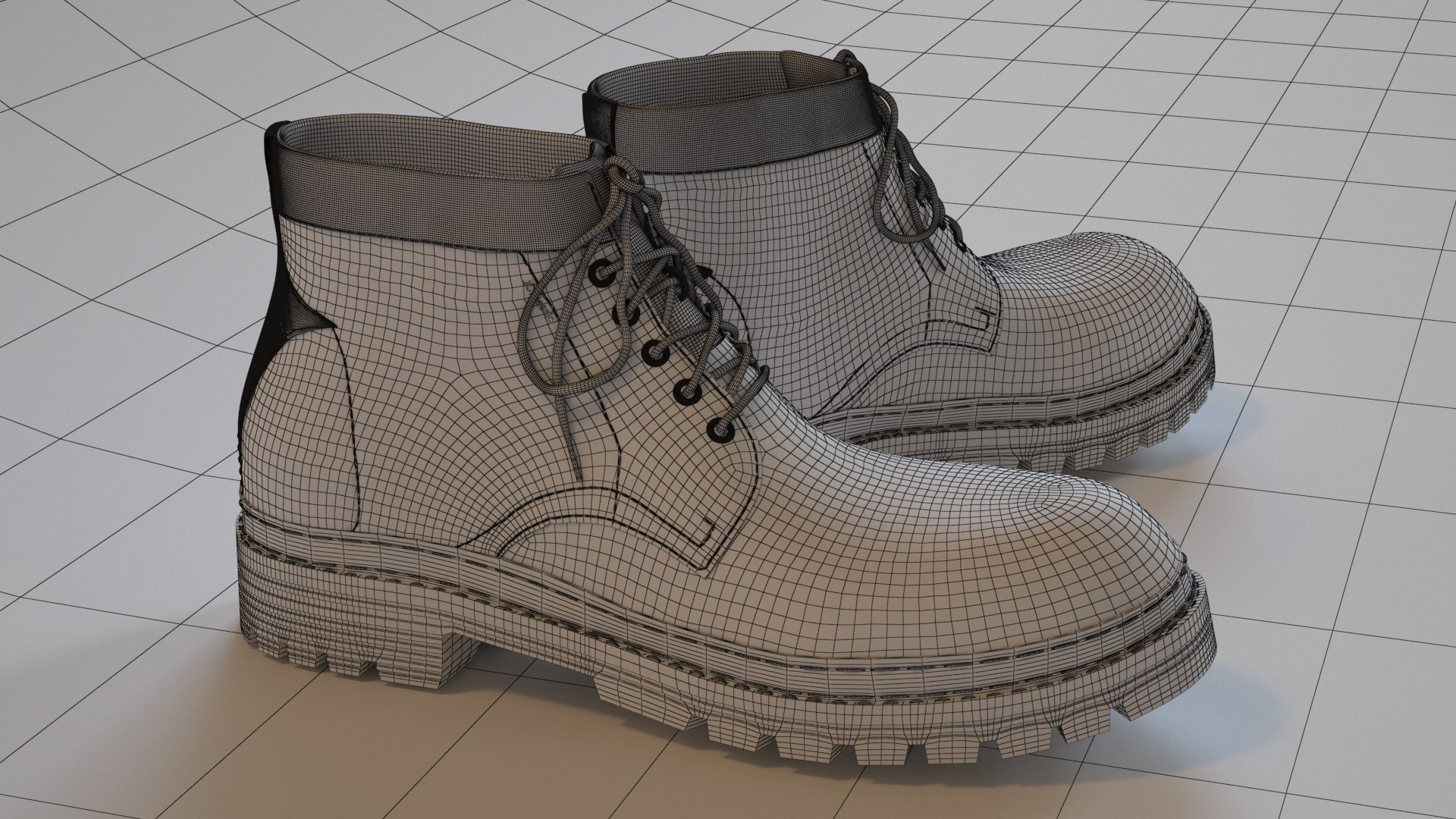 Boot Shoe Footwear 3D Model - TurboSquid 1603243