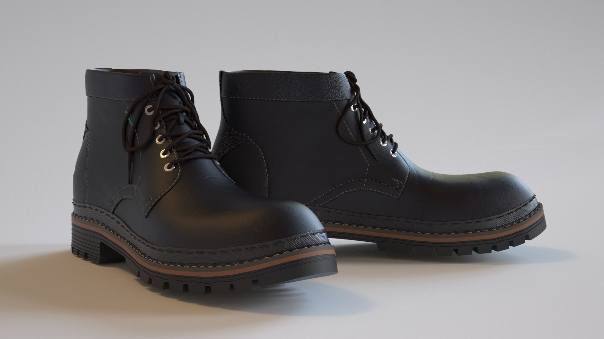 Boot Shoe Footwear 3D Model - TurboSquid 1603243