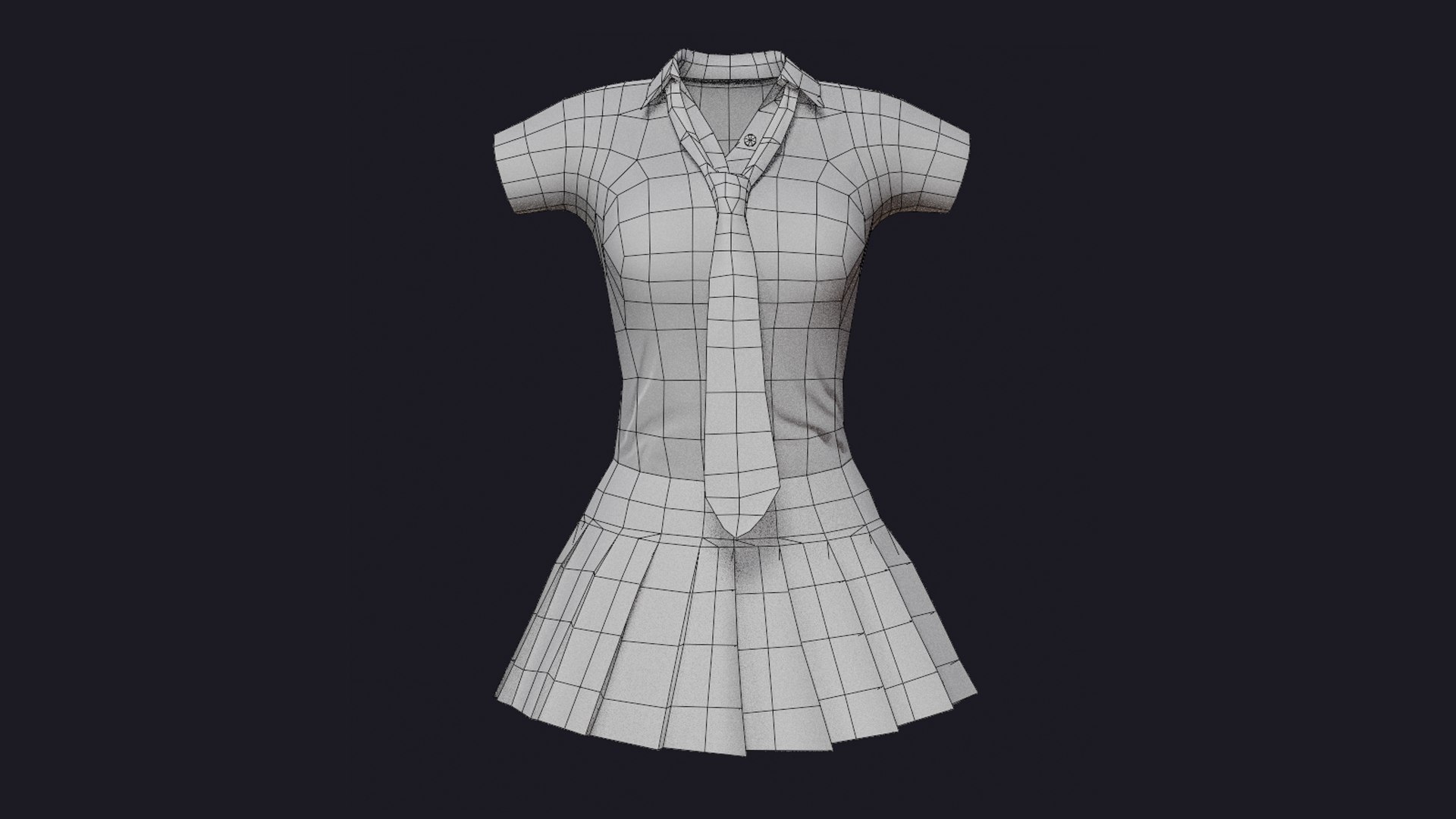 Student Uniform School Uniform 3D Model - TurboSquid 1853351