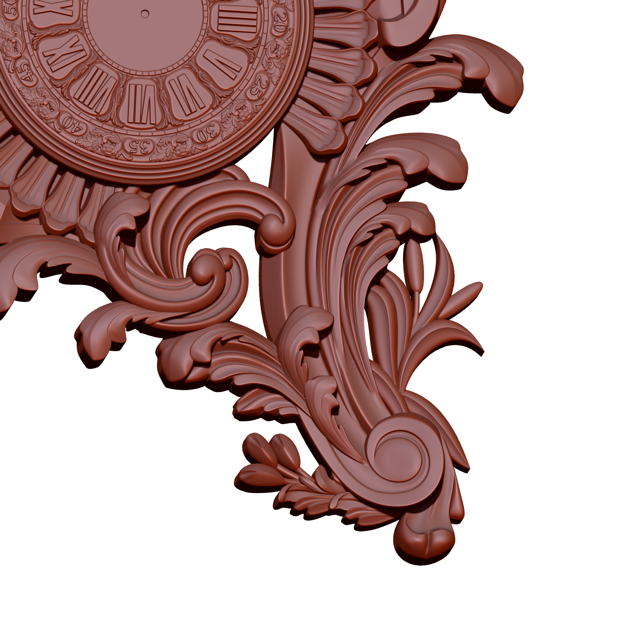 Clock face 3D model - TurboSquid 1417703