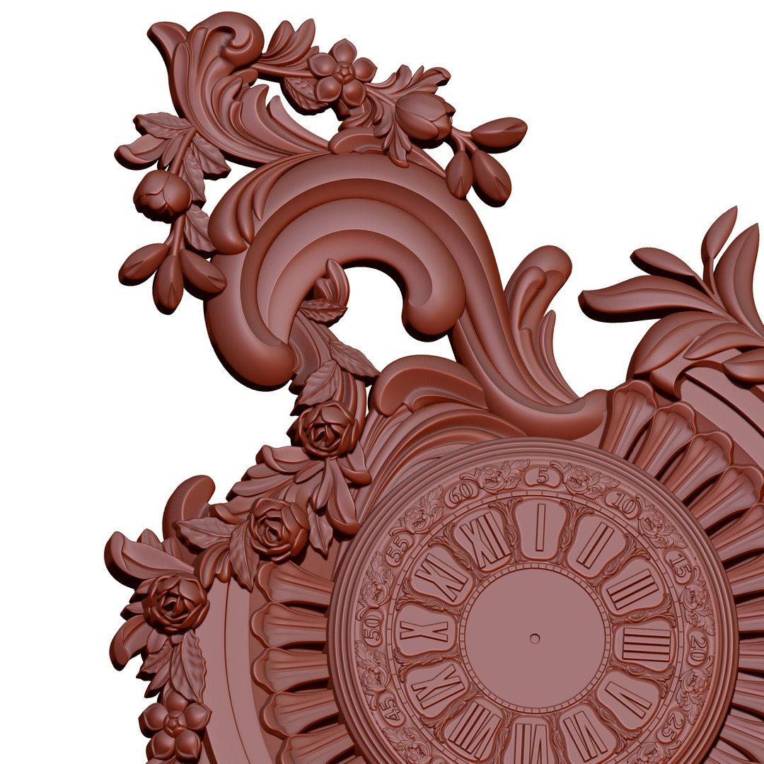 Clock Face 3D Model - TurboSquid 1417703