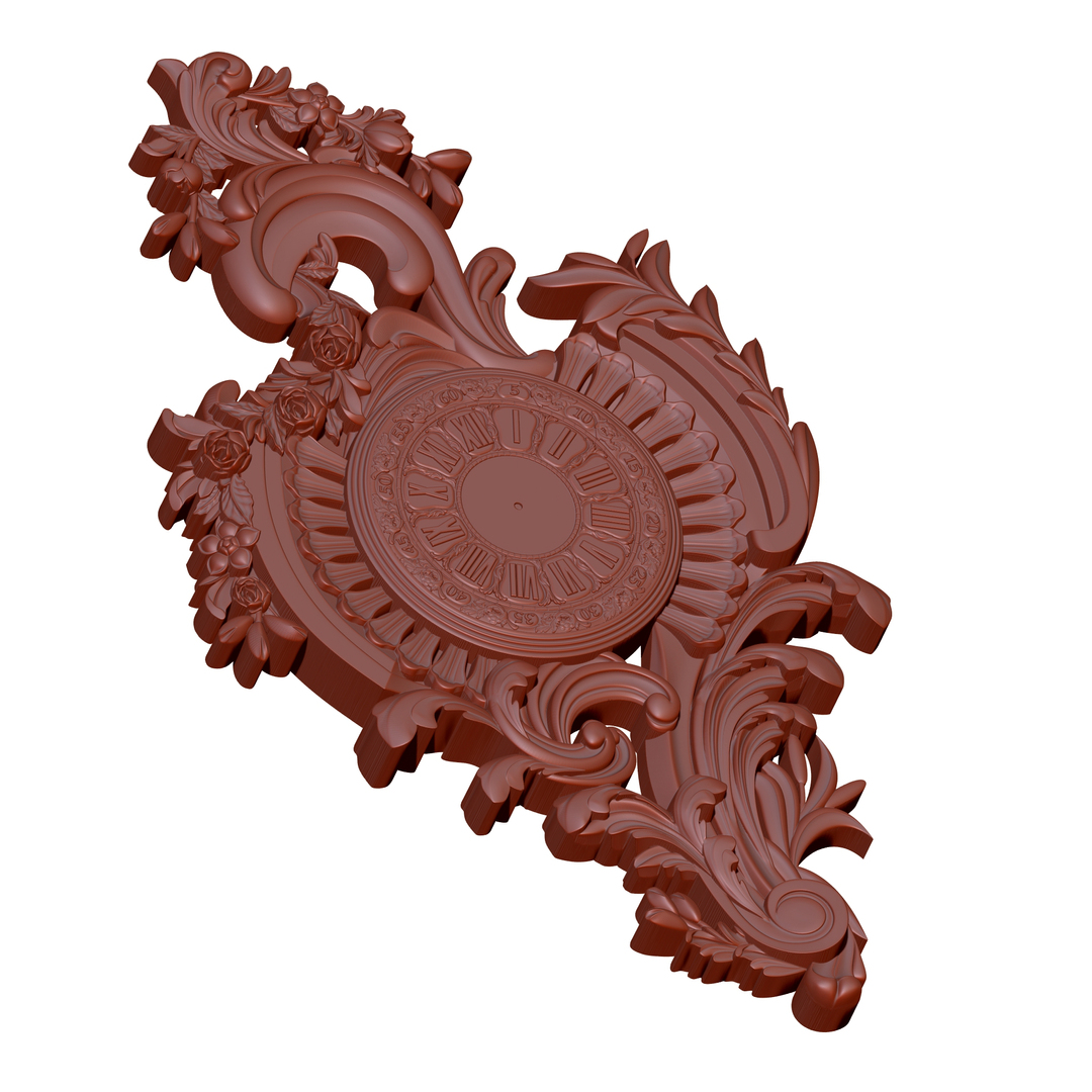 Clock face 3D model - TurboSquid 1417703