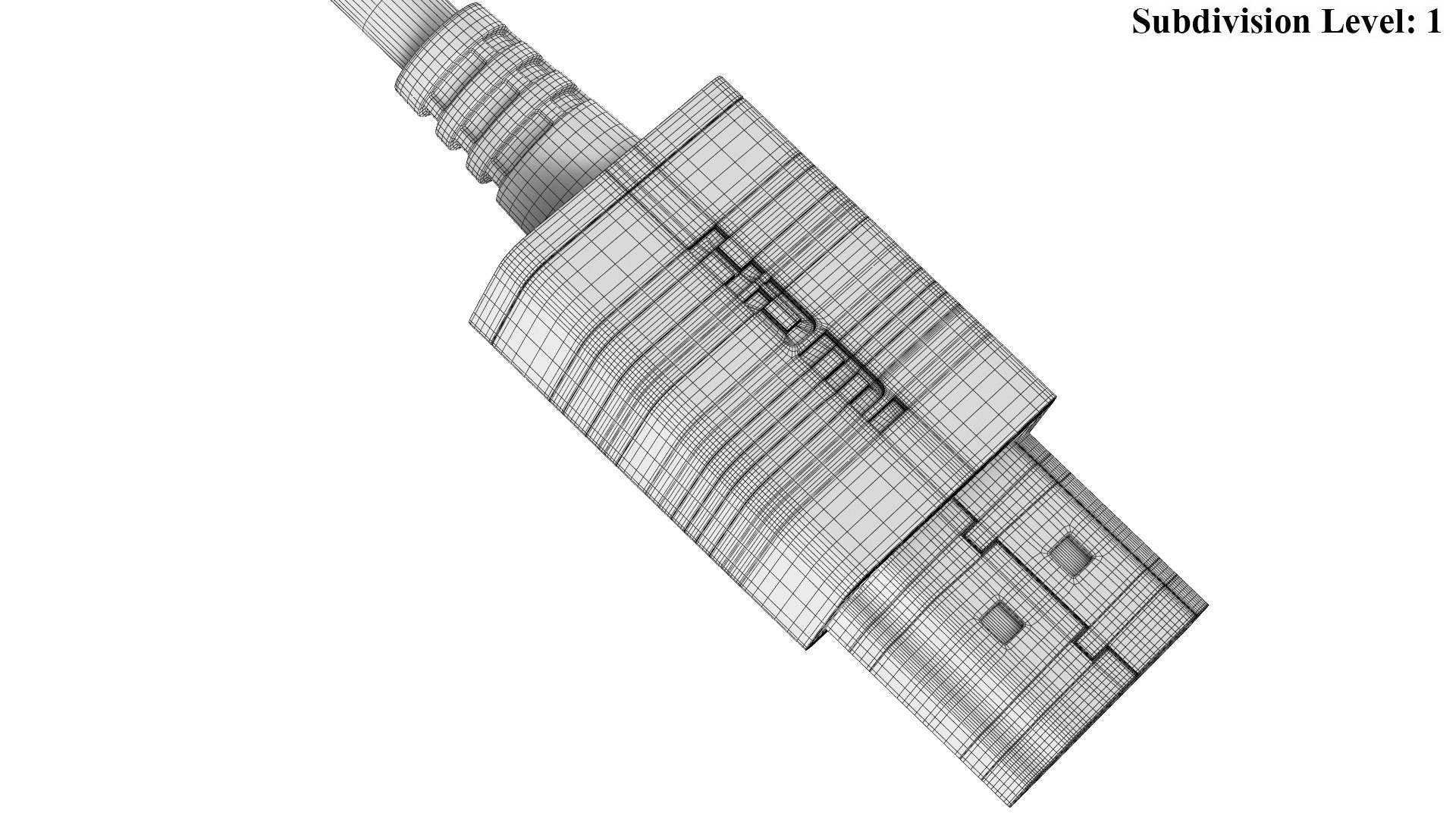 Detailed HDMI Cable 3D Model - TurboSquid 2113159