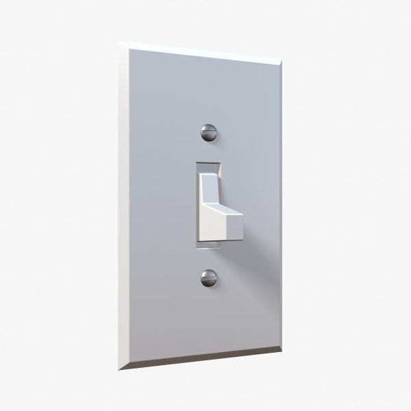 light switch 3d lwo