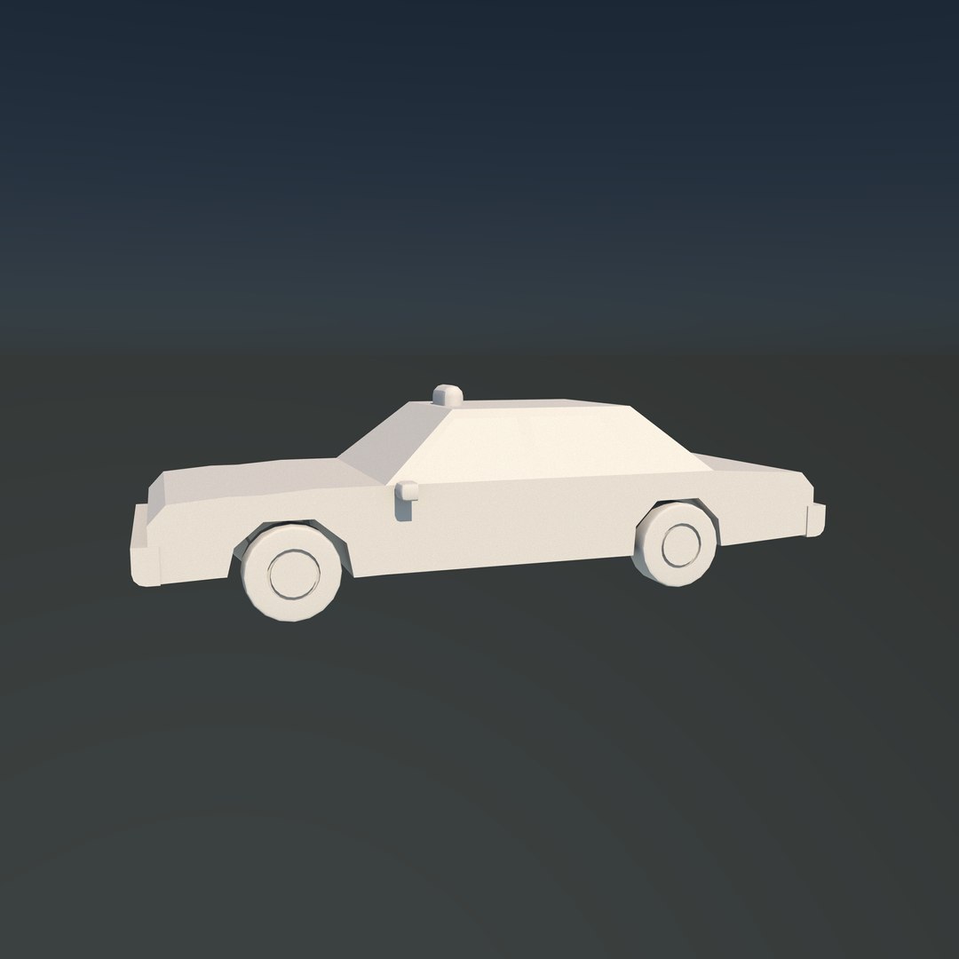 3D Taxi Low Poly Low-poly 3D Model Model - TurboSquid 2343191