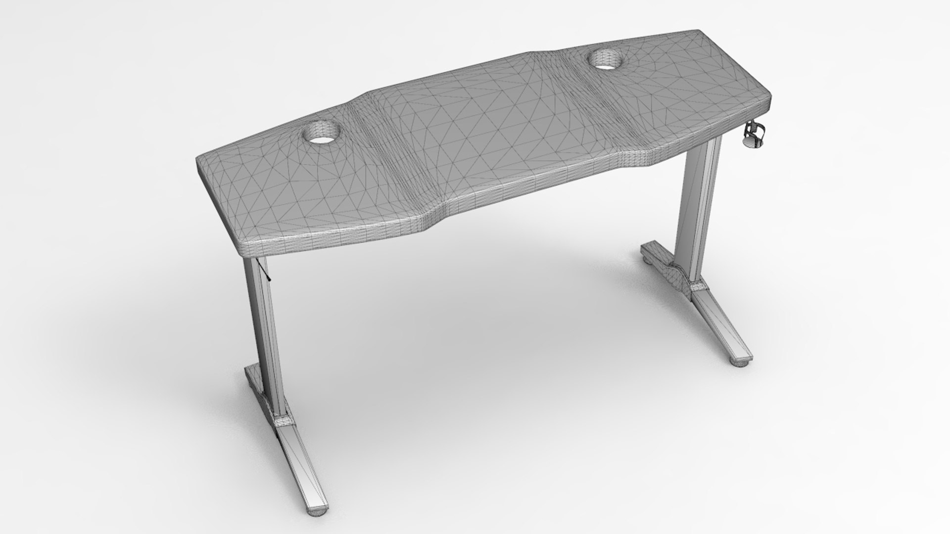 3D gamer table model - TurboSquid 1649336