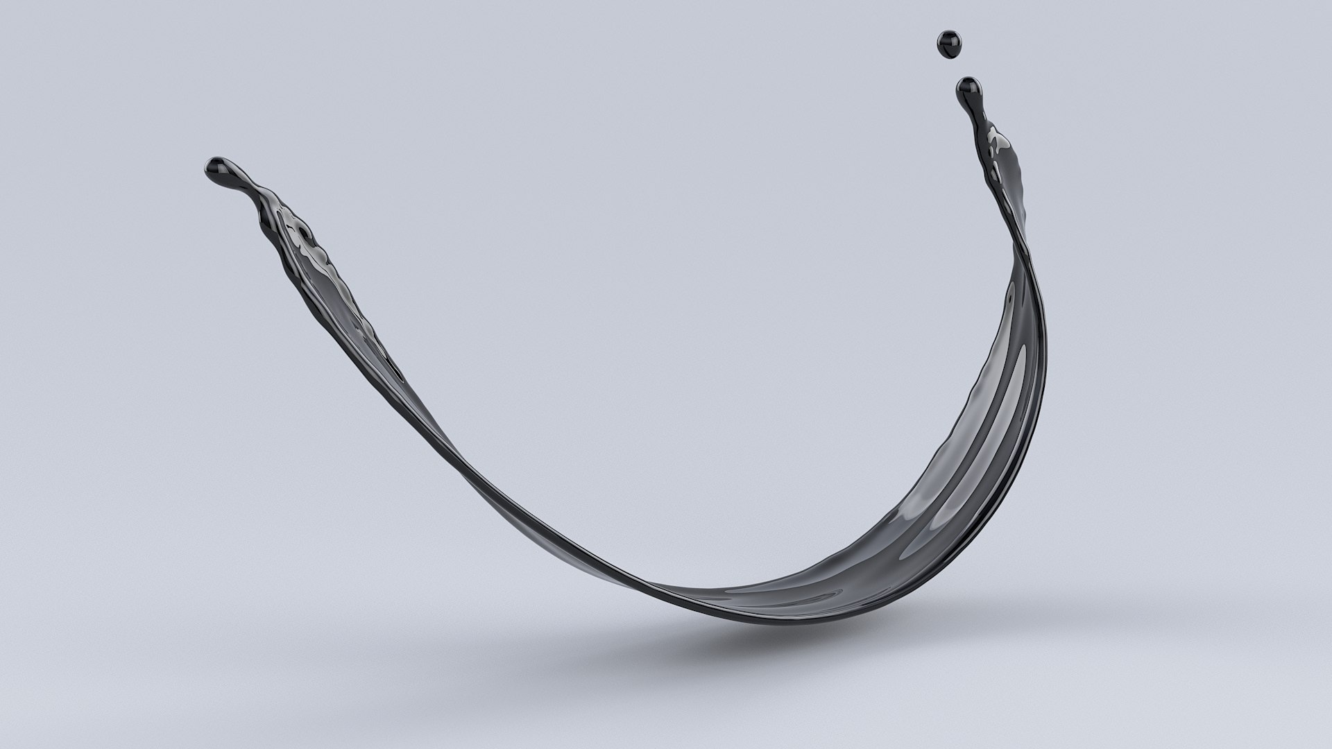3D Elegant Curved Splash 07 Model - TurboSquid 2033105