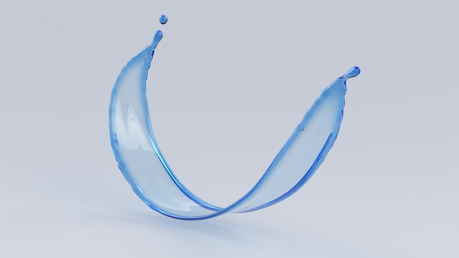 3D Elegant Curved Splash 07 model - TurboSquid 2033105