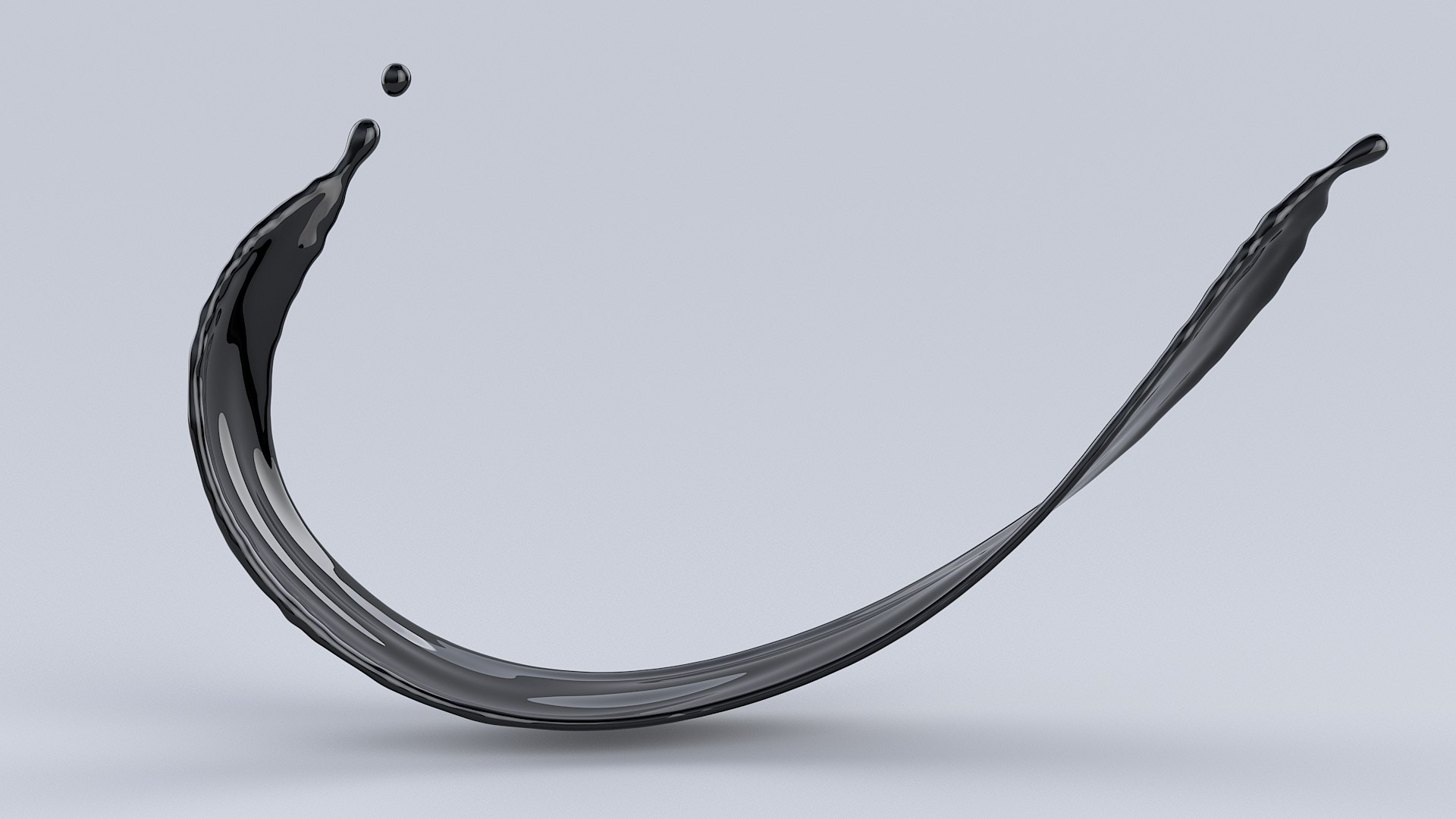 3D Elegant Curved Splash 07 Model - TurboSquid 2033105