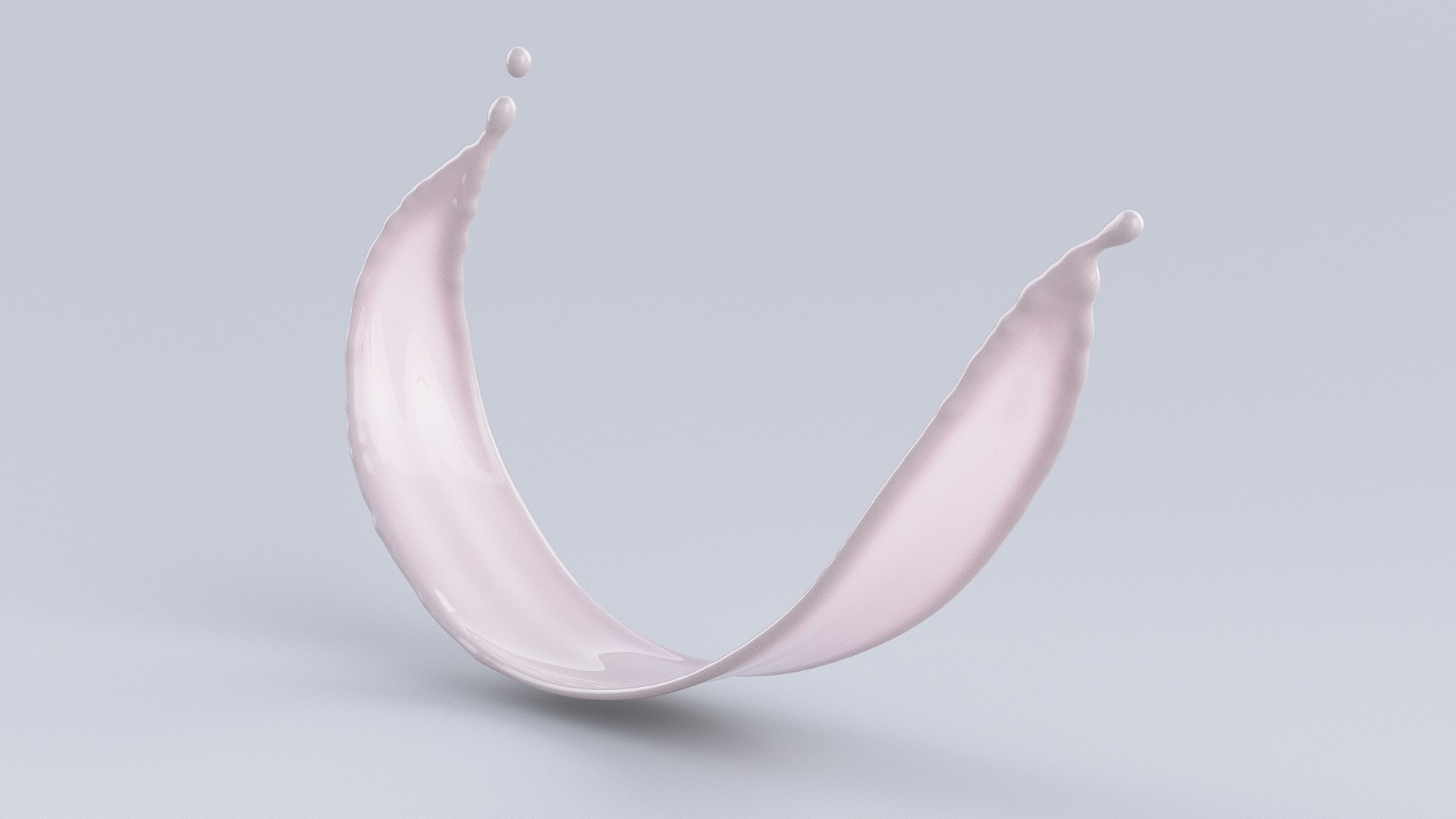 3D Elegant Curved Splash 07 model - TurboSquid 2033105