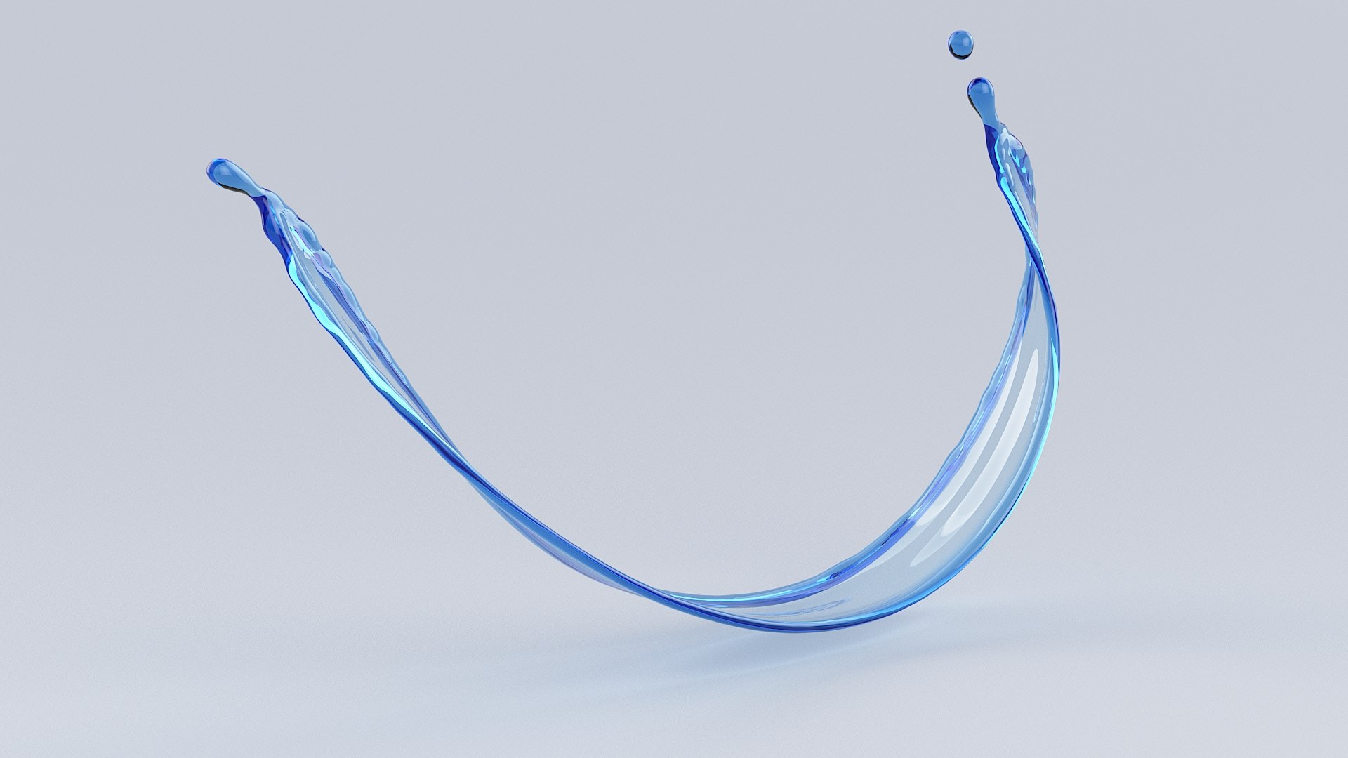 3D Elegant Curved Splash 07 Model - TurboSquid 2033105