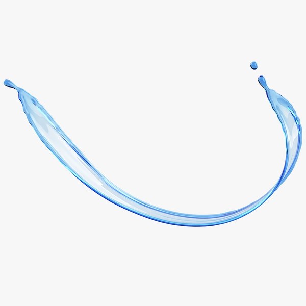 modelo 3d Elegant Curved Splash 07 - TurboSquid 2033105