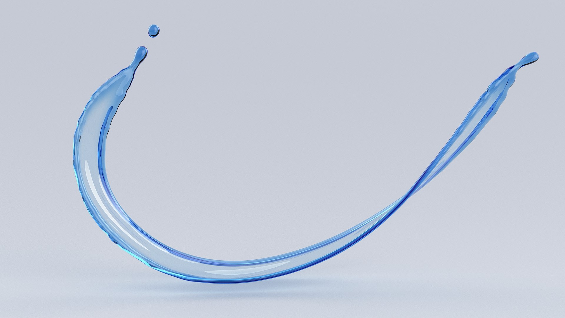 3D Elegant Curved Splash 07 Model - TurboSquid 2033105