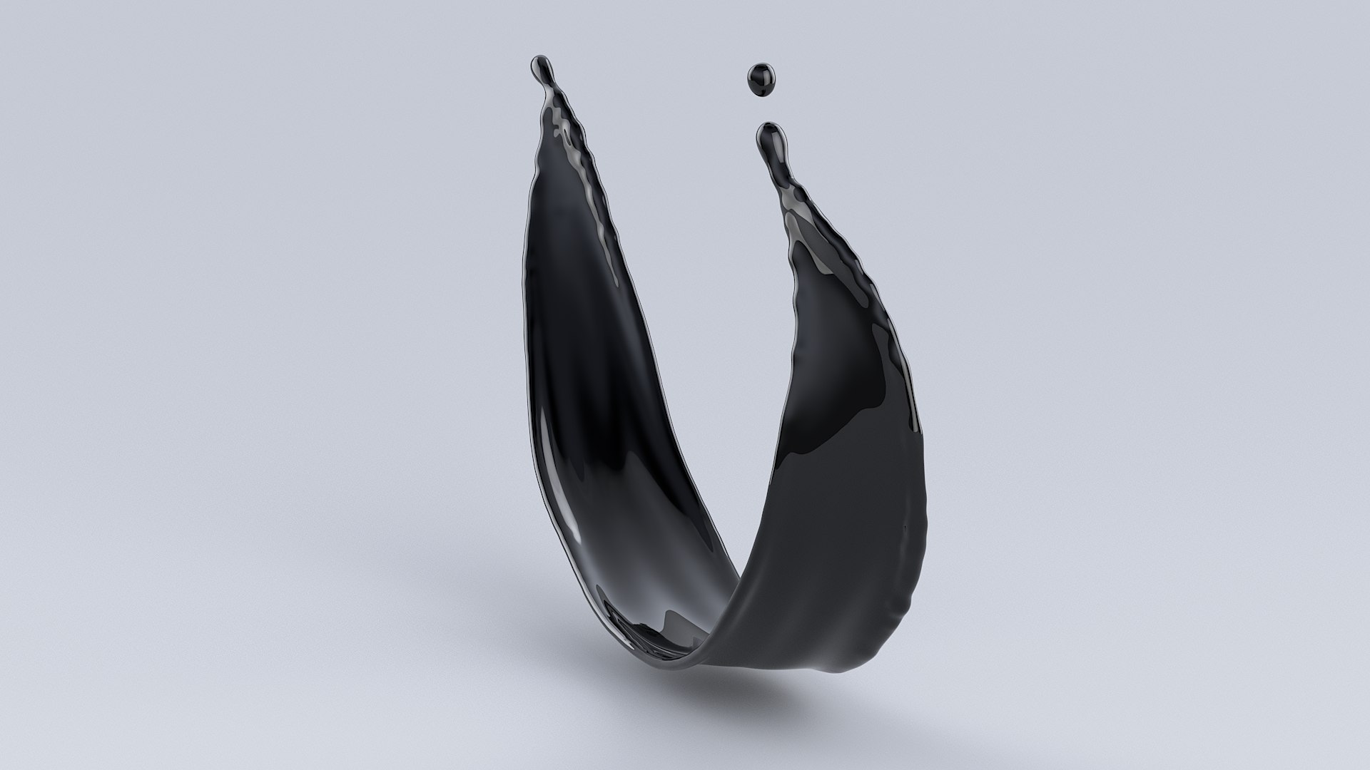 3D Elegant Curved Splash 07 Model - TurboSquid 2033105
