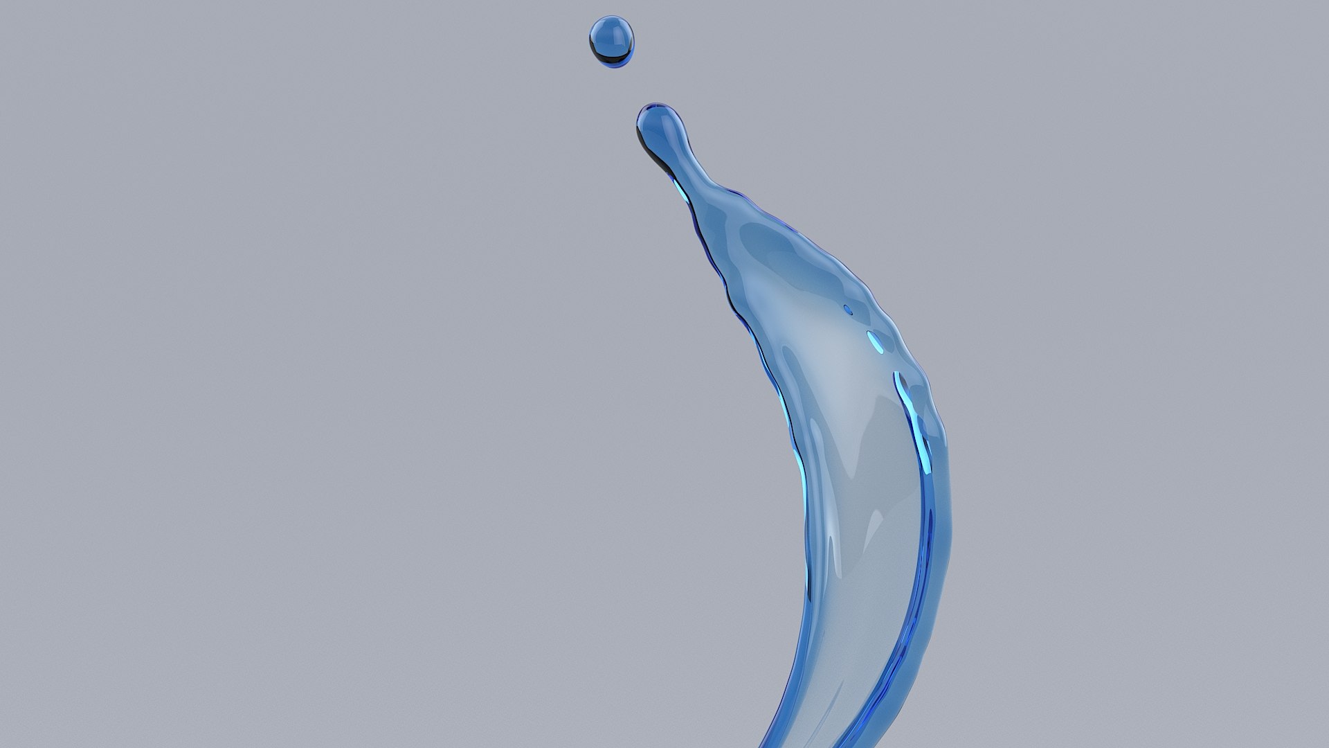 3D Elegant Curved Splash 07 Model - TurboSquid 2033105