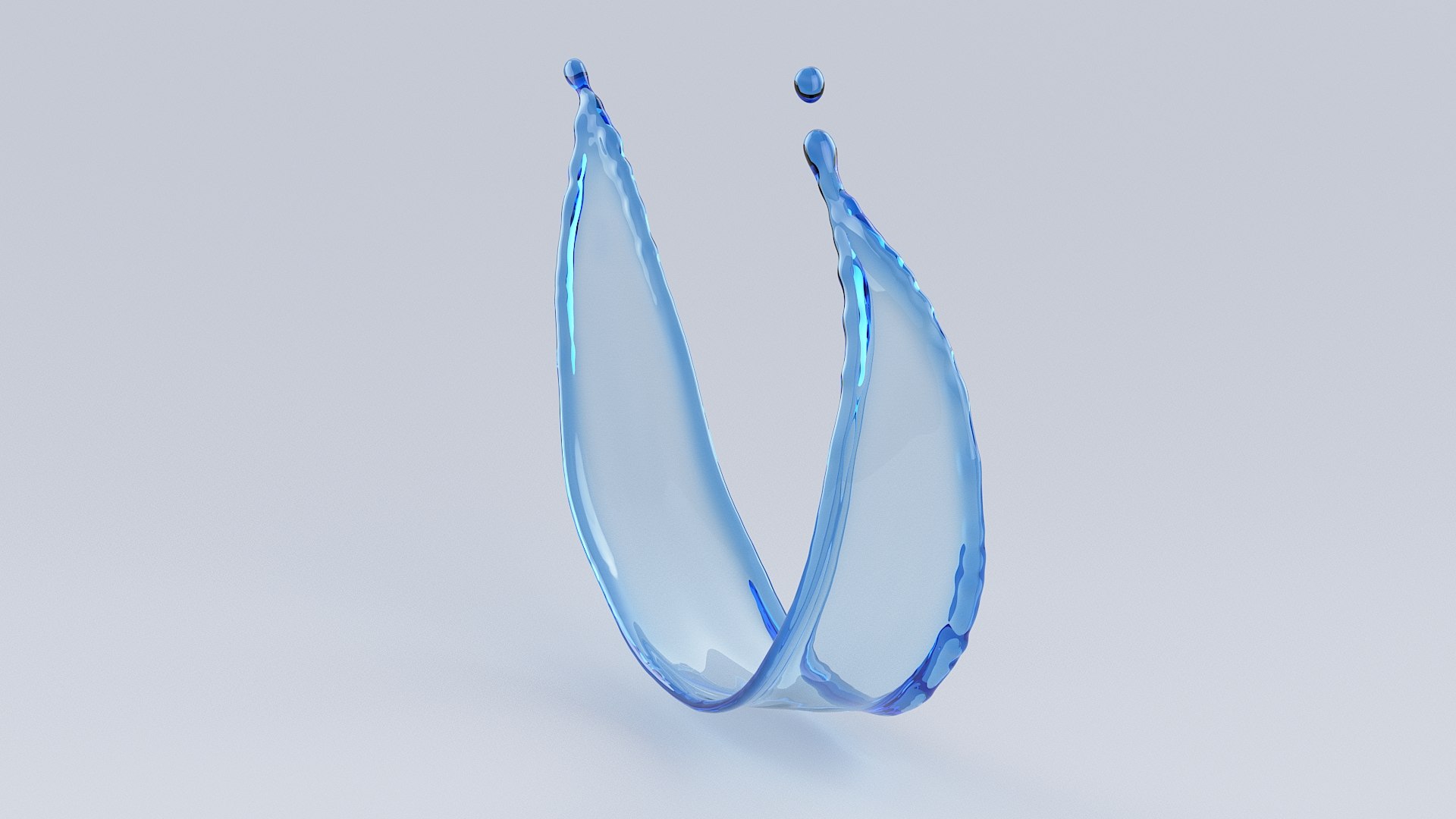 3D Elegant Curved Splash 07 Model - TurboSquid 2033105