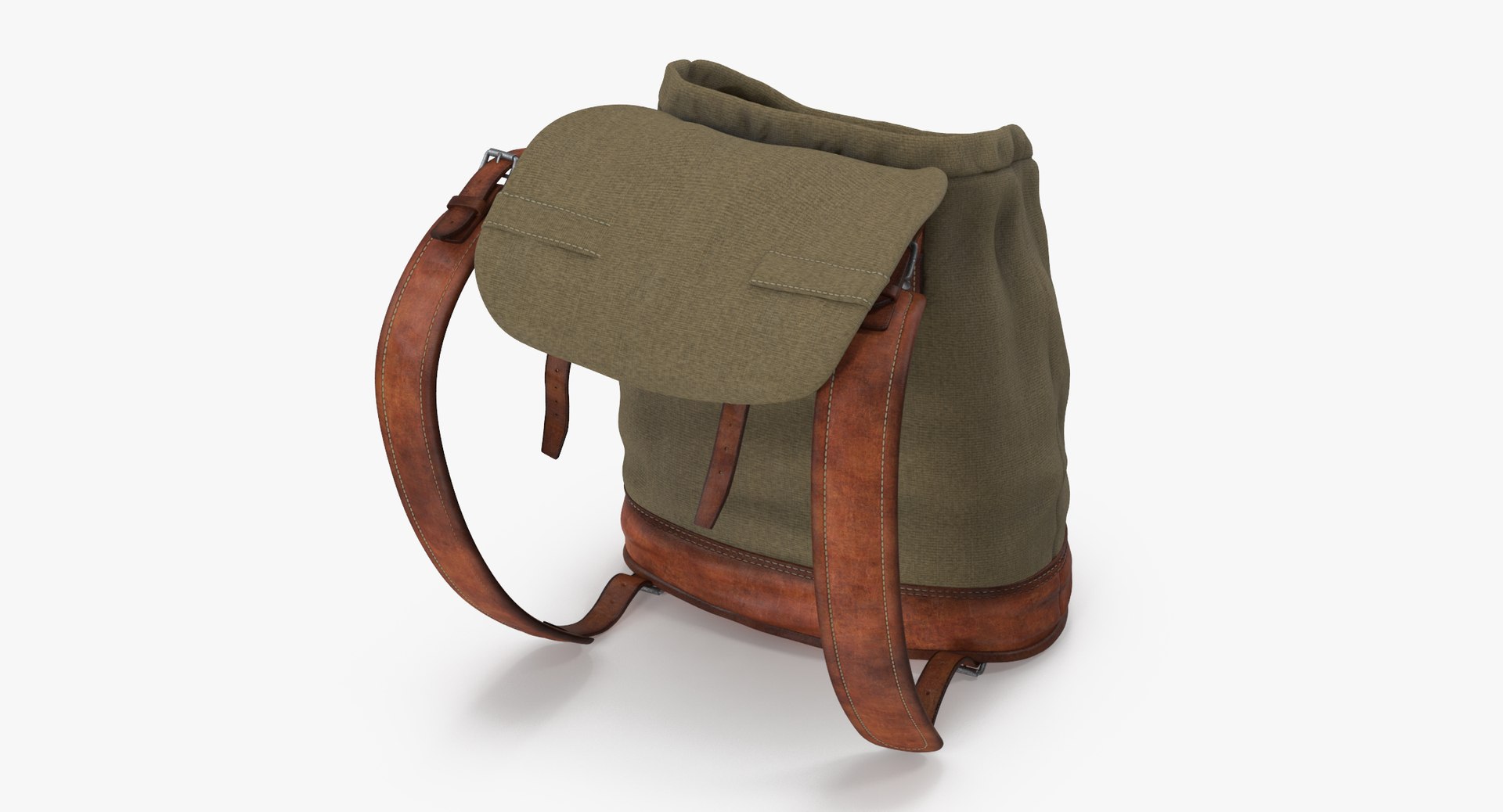 Standing Open Travel Backpack 3d Model