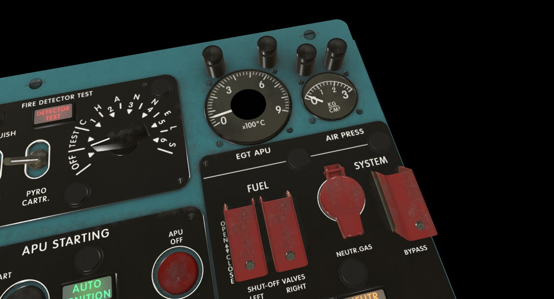 3D Central Overhead Panels Board - TurboSquid 1371822