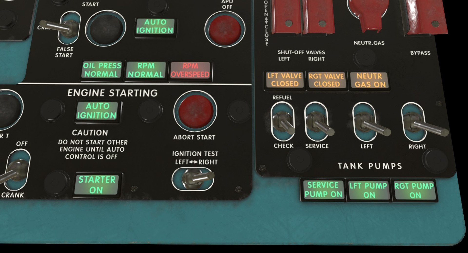 3D Central Overhead Panels Board - TurboSquid 1371822