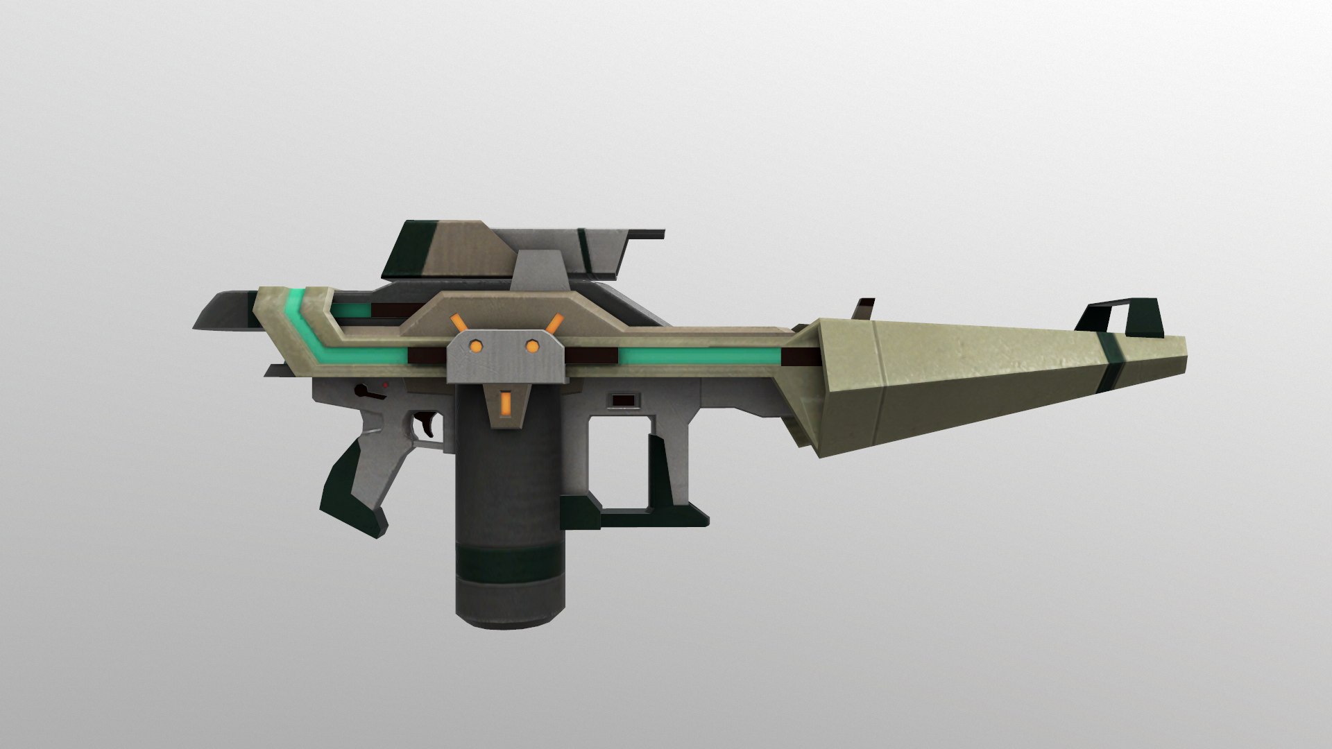 3D Model Disc Machine Gun Level 3 - TurboSquid 2190970