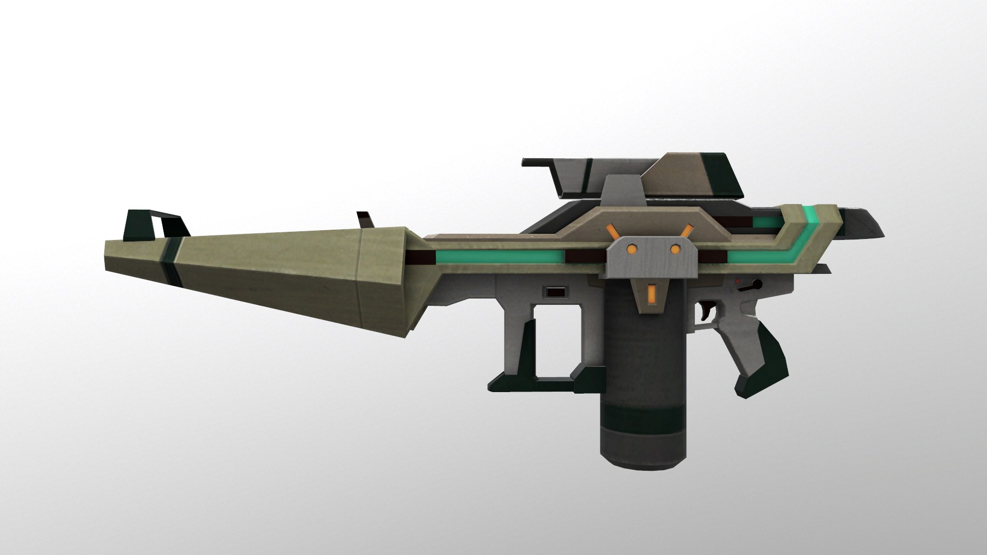 3D Model Disc Machine Gun Level 3 - TurboSquid 2190970