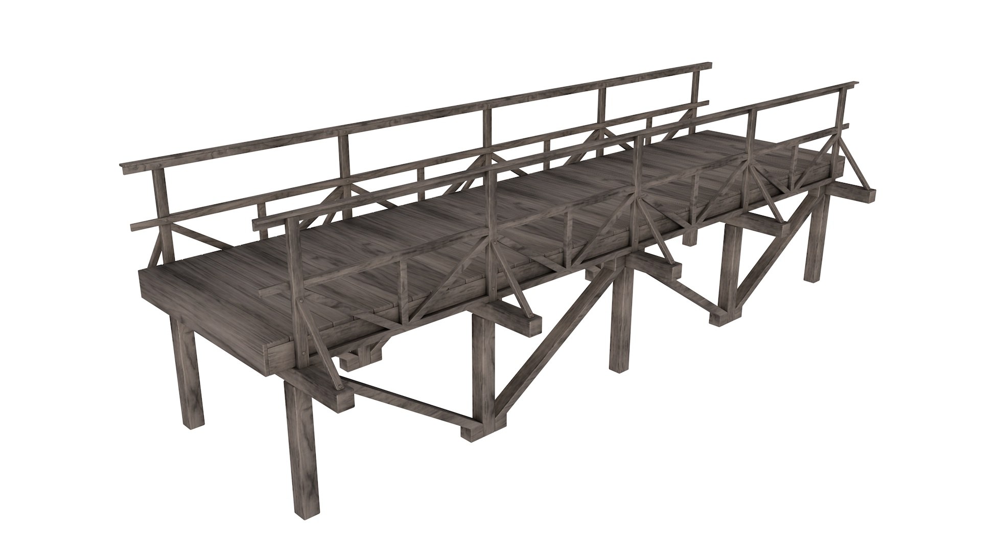 Wooden Bridge Collection 3D Model - TurboSquid 1935585