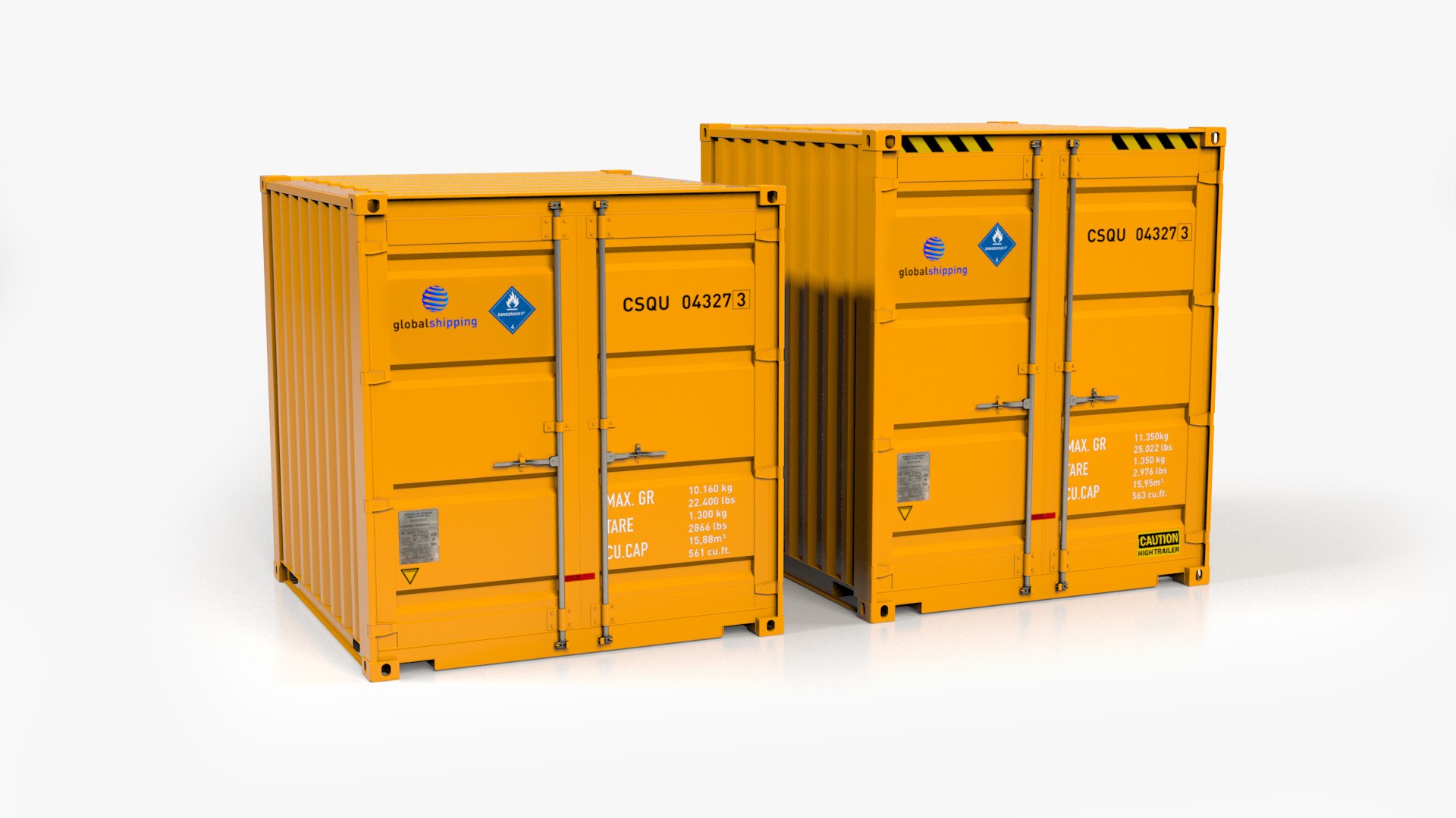 3D ISO Container Collection 10ft 20ft 40ft - TurboSquid 1964609