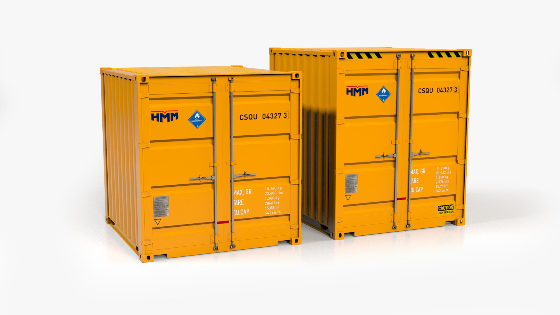 3D ISO Container Collection 10ft 20ft 40ft - TurboSquid 1964609