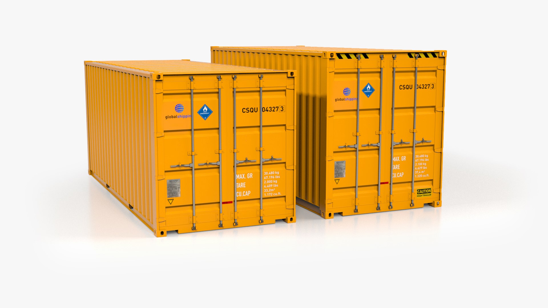 3D ISO Container Collection 10ft 20ft 40ft - TurboSquid 1964609