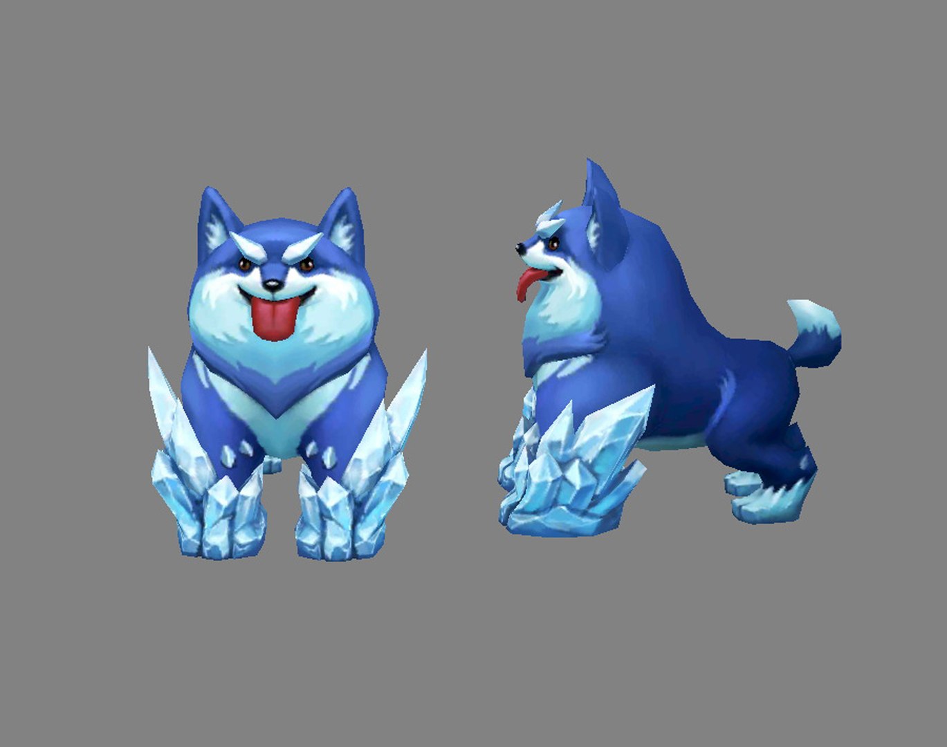 Cartoon Husky - Ice Dog Model - TurboSquid 1732735