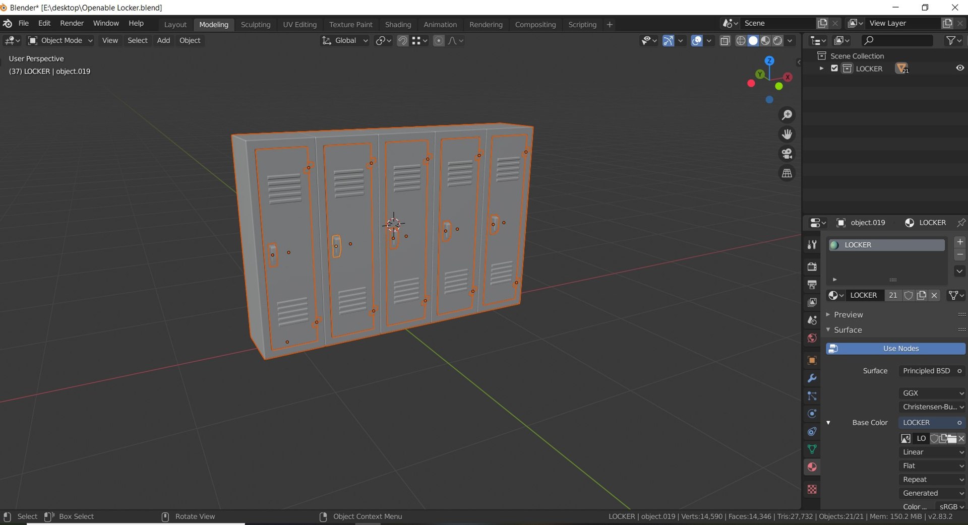3D model locker openable - TurboSquid 1641956