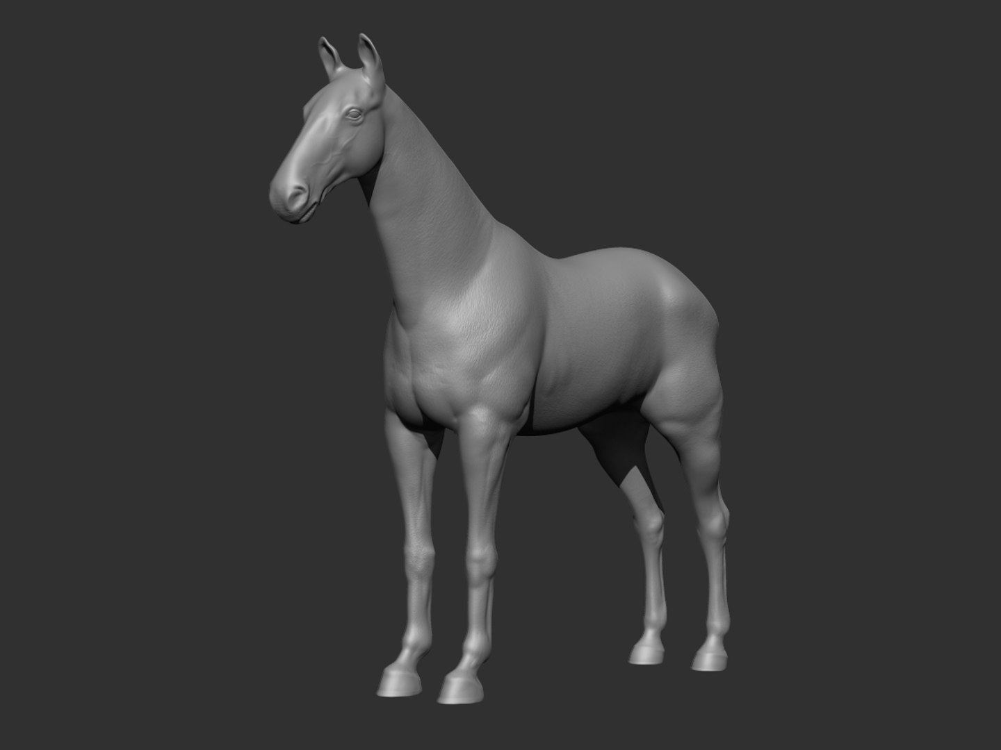 3ds Max High-poly Horse