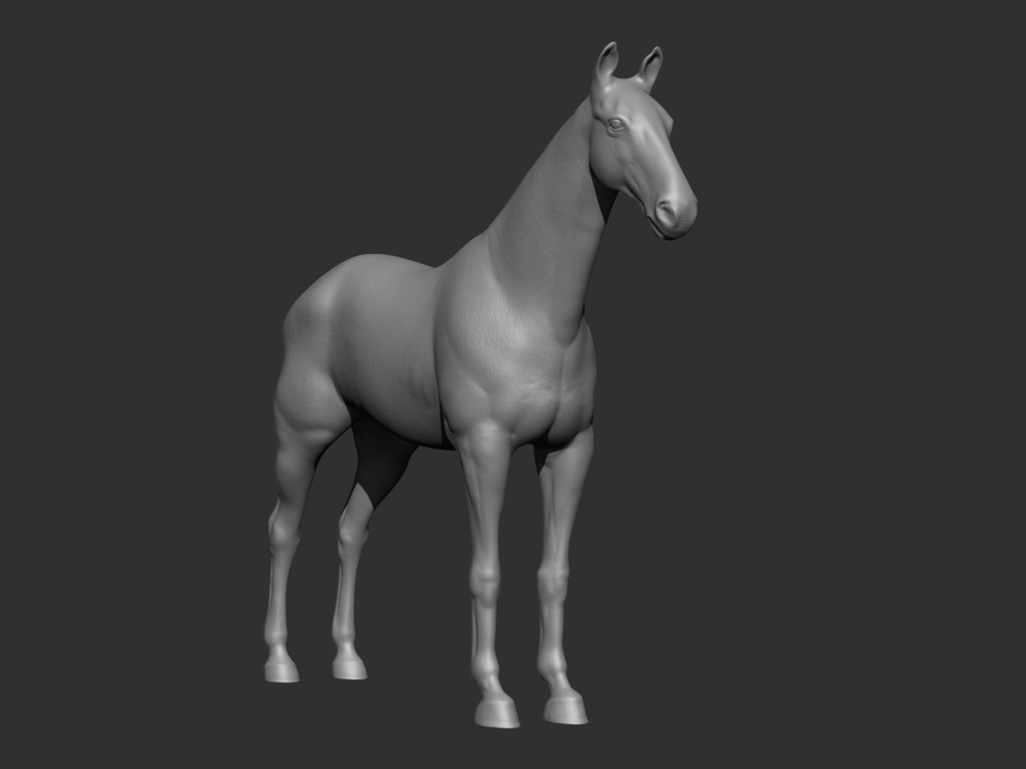3ds Max High-poly Horse