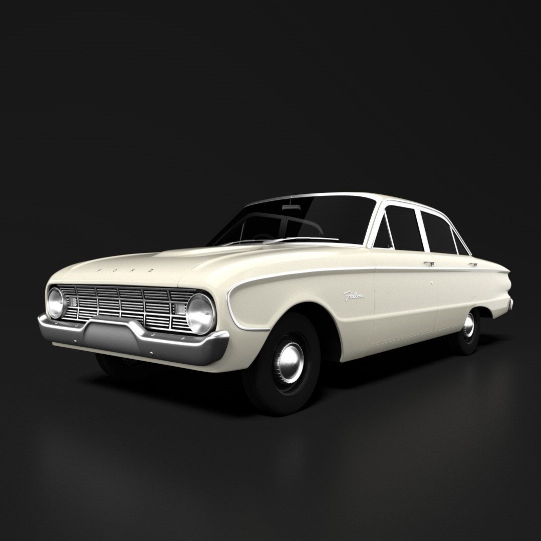 Ford Falcon Deluxe 3D Model - TurboSquid 2333953