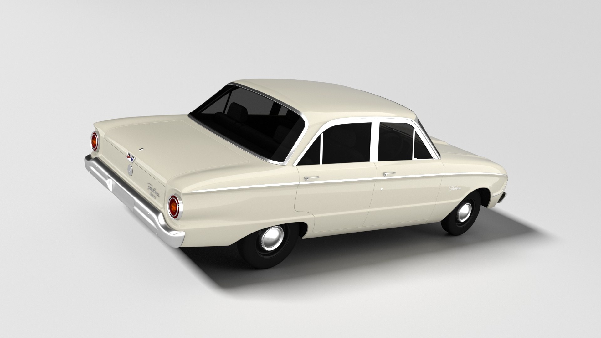 Ford Falcon Deluxe 3D Model - TurboSquid 2333953