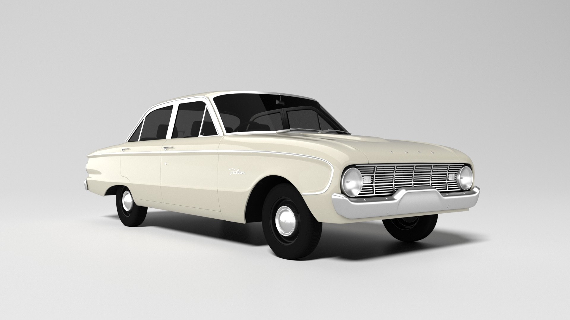 Ford Falcon Deluxe 3D Model - TurboSquid 2333953