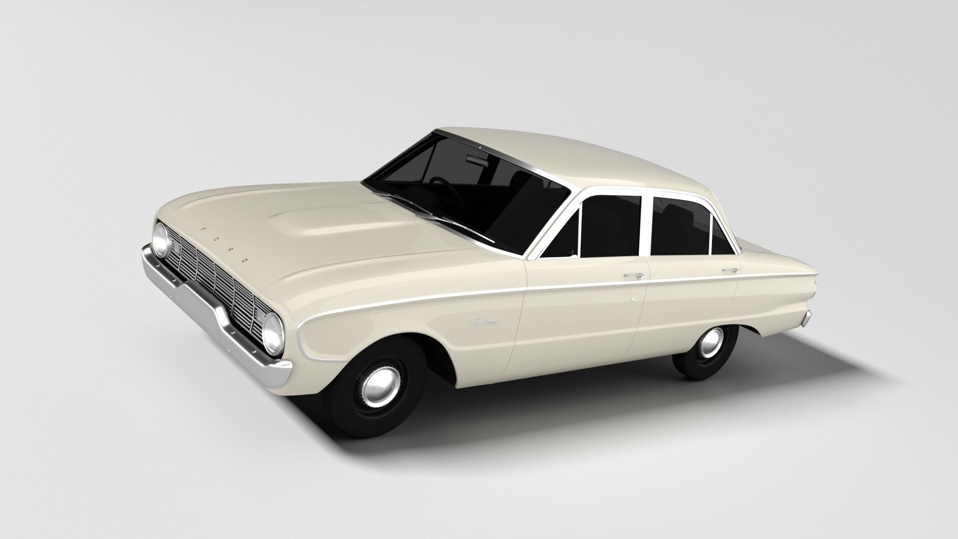 Ford Falcon Deluxe 3D Model - TurboSquid 2333953