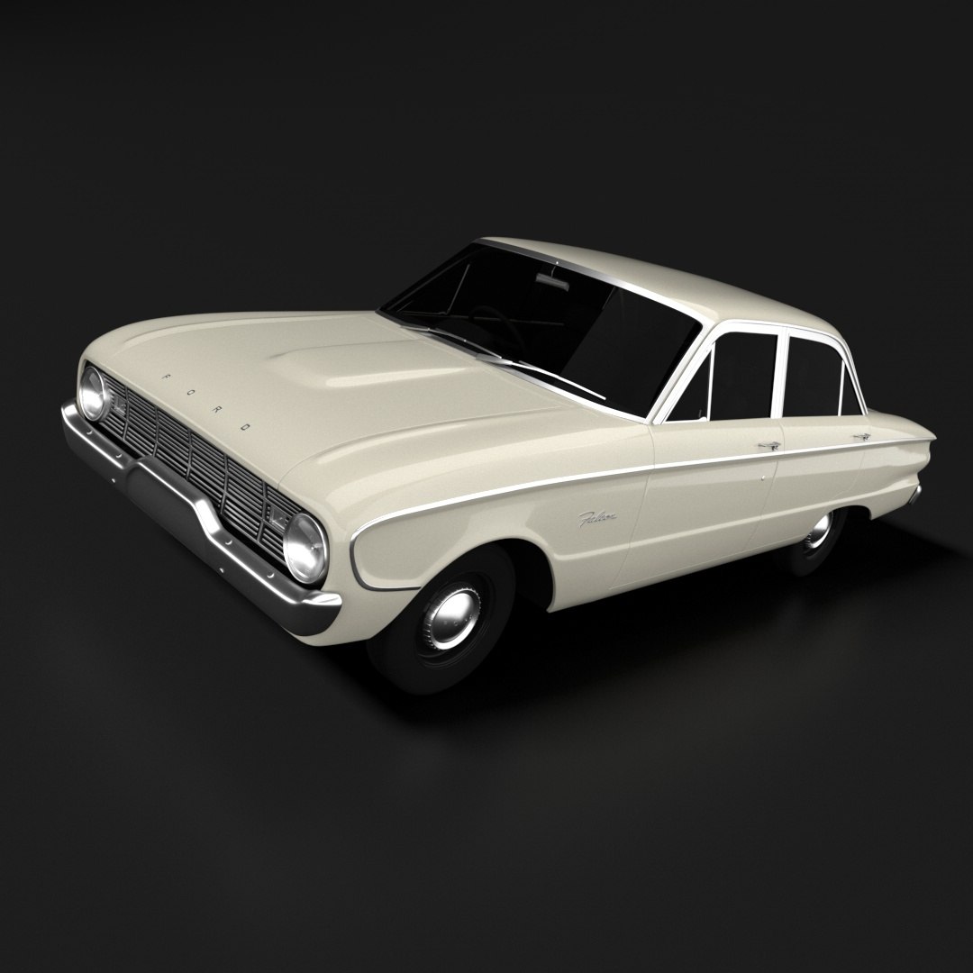 Ford Falcon Deluxe 3D Model - TurboSquid 2333953