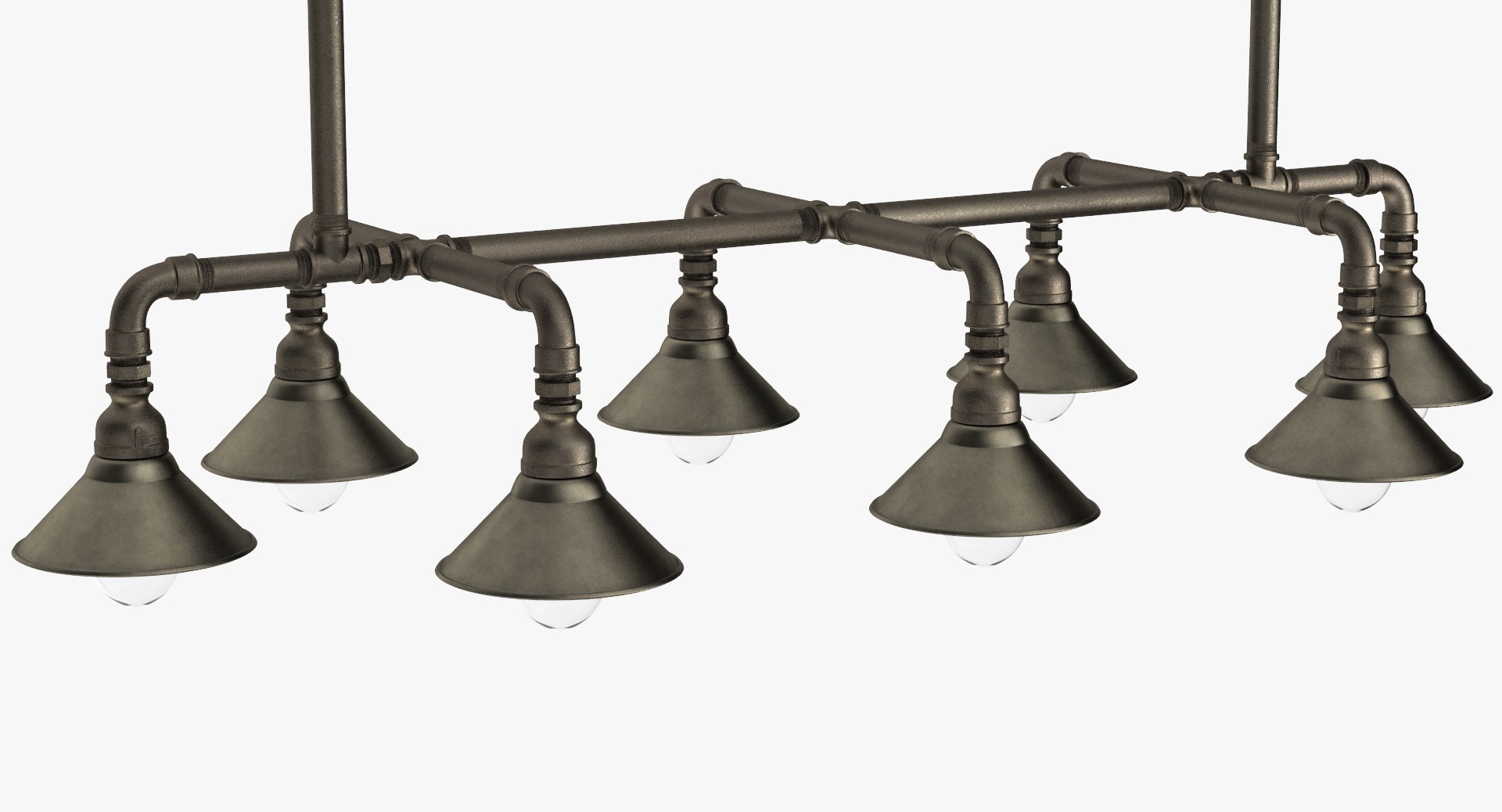 Multi Bulb Ceiling Light 3D Model - TurboSquid 1293234