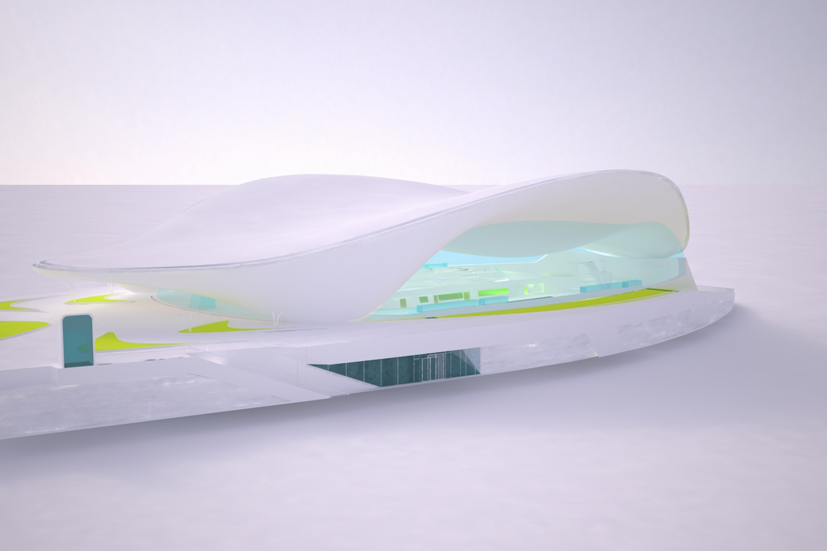 3d Model Of Aquatics Centre Olympics