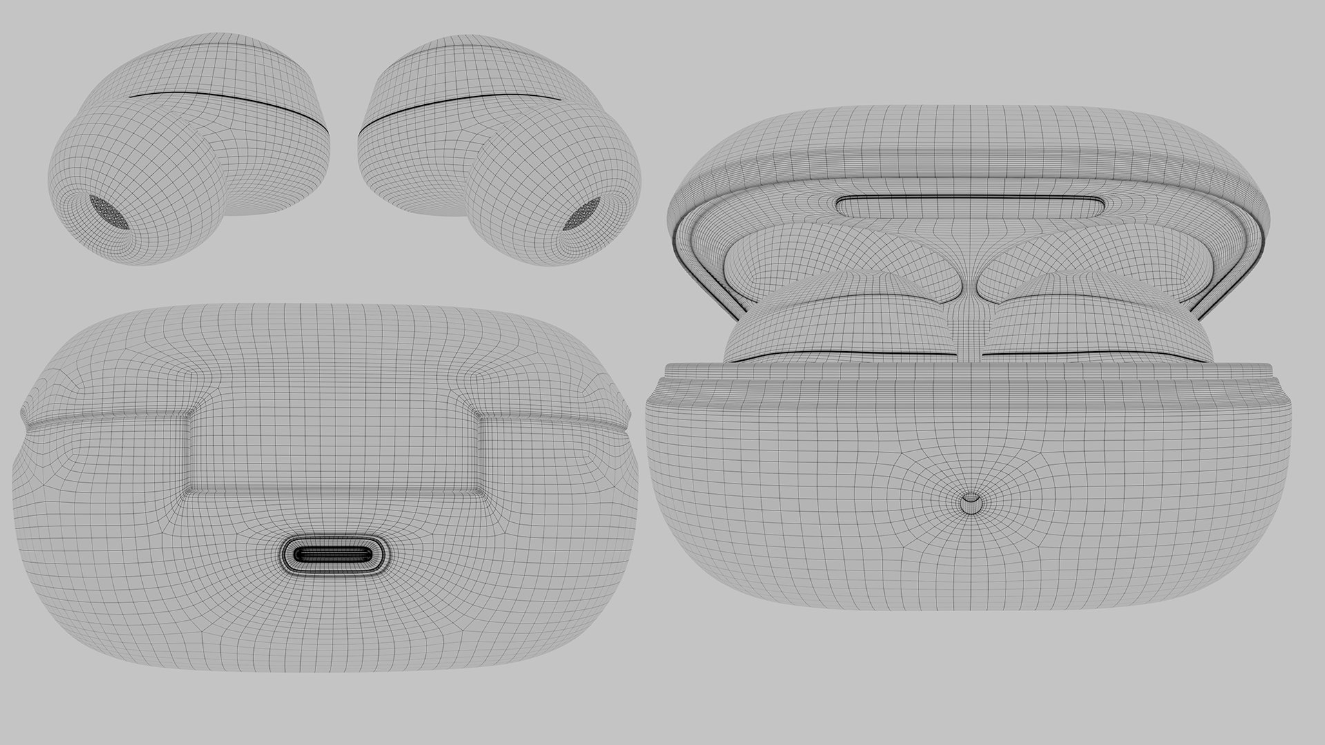 Galaxy Buds 2 Pro White 3D Model - TurboSquid 2418443