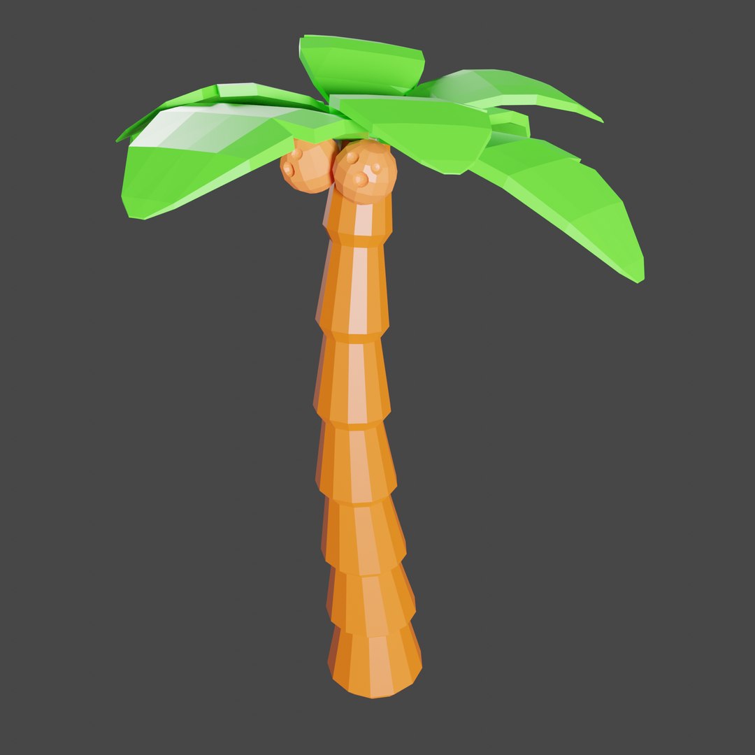 Free Low Poly Palm Tree 3D Model - TurboSquid 2075243