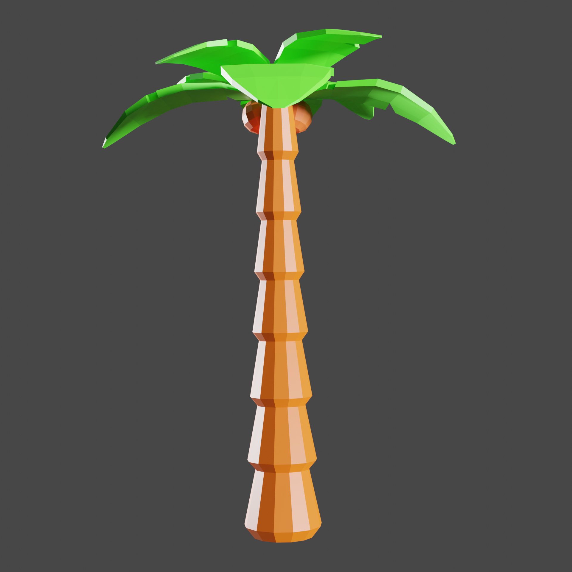 modelo 3d Palmera de baja poli gratis - TurboSquid 2075243