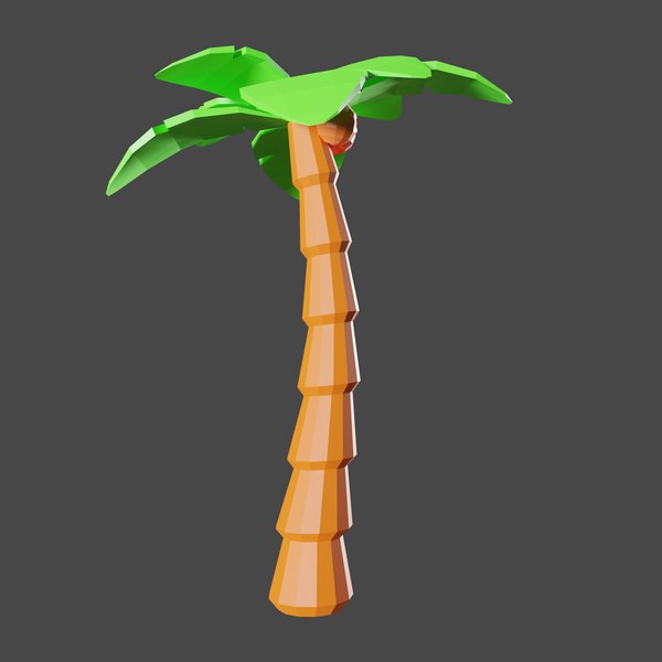 modelo 3d Palmera de baja poli gratis - TurboSquid 2075243