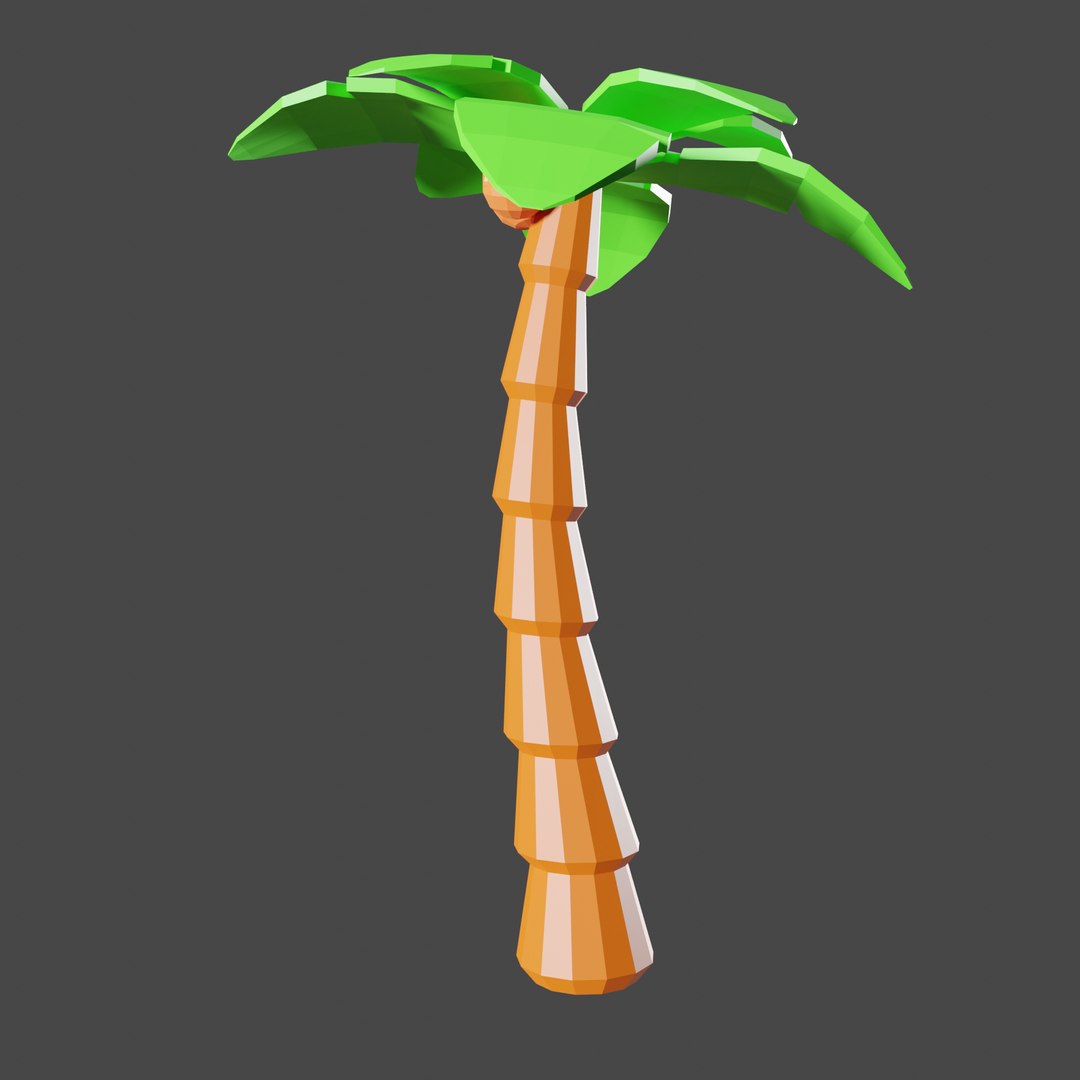 Free Low Poly Palm Tree 3D Model - TurboSquid 2075243