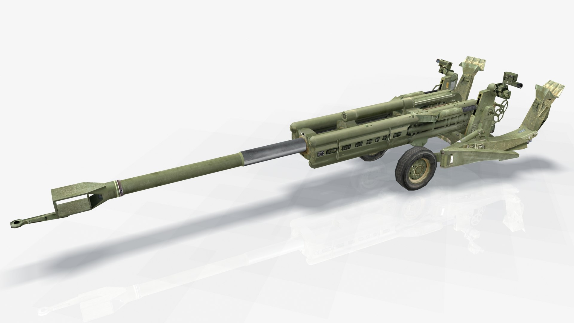 3d Model M777 Howitzer