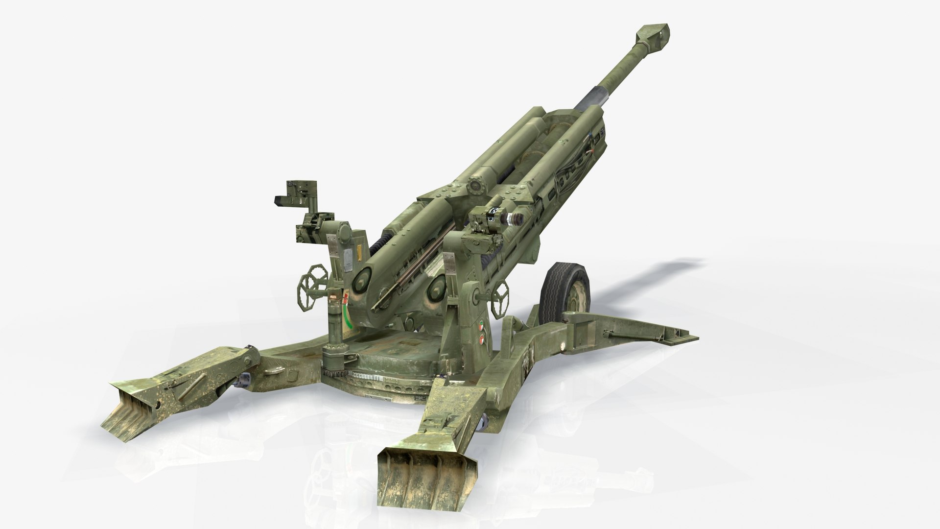 3d Model M777 Howitzer