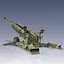 3d model m777 howitzer