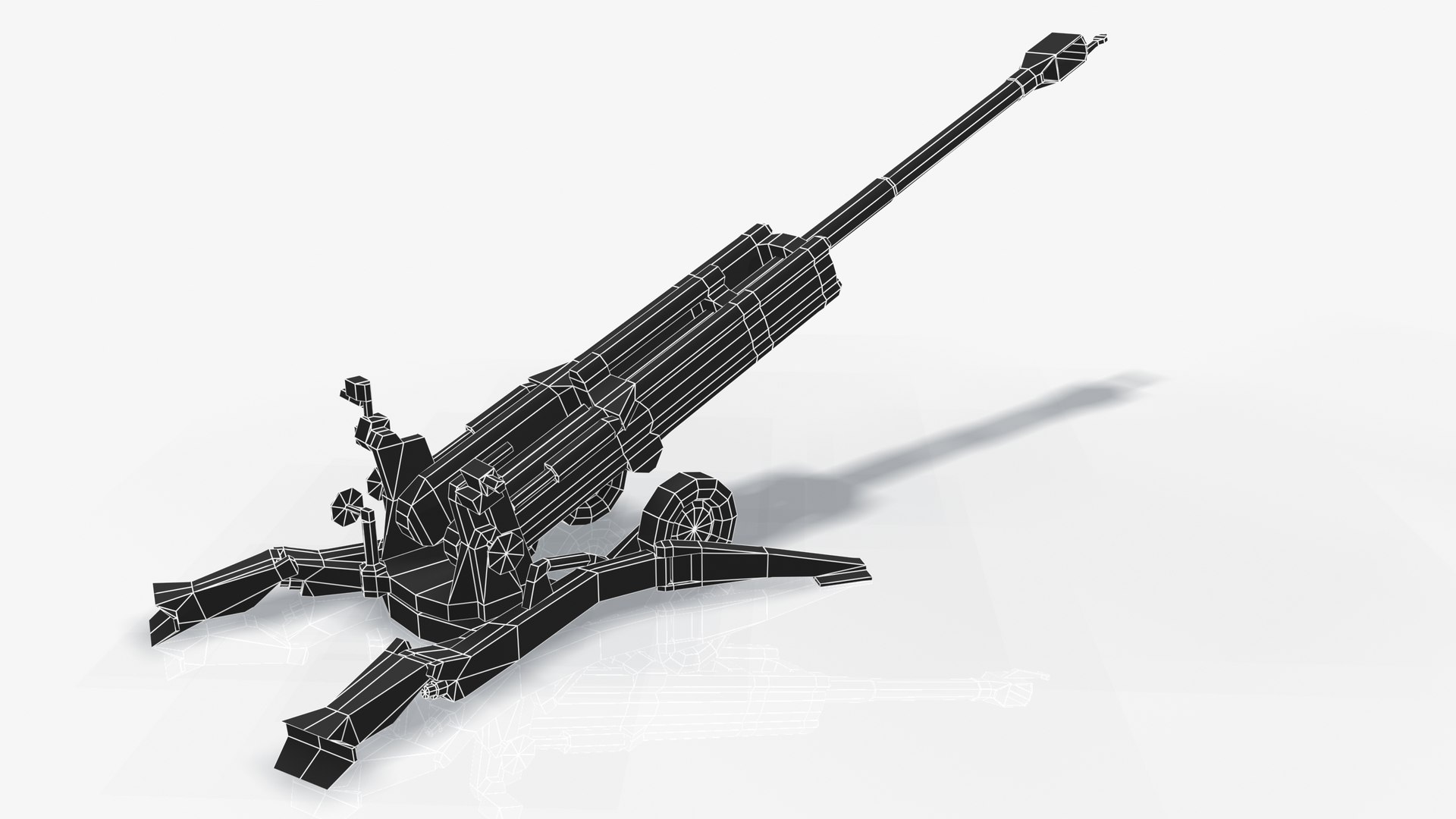 3d Model M777 Howitzer